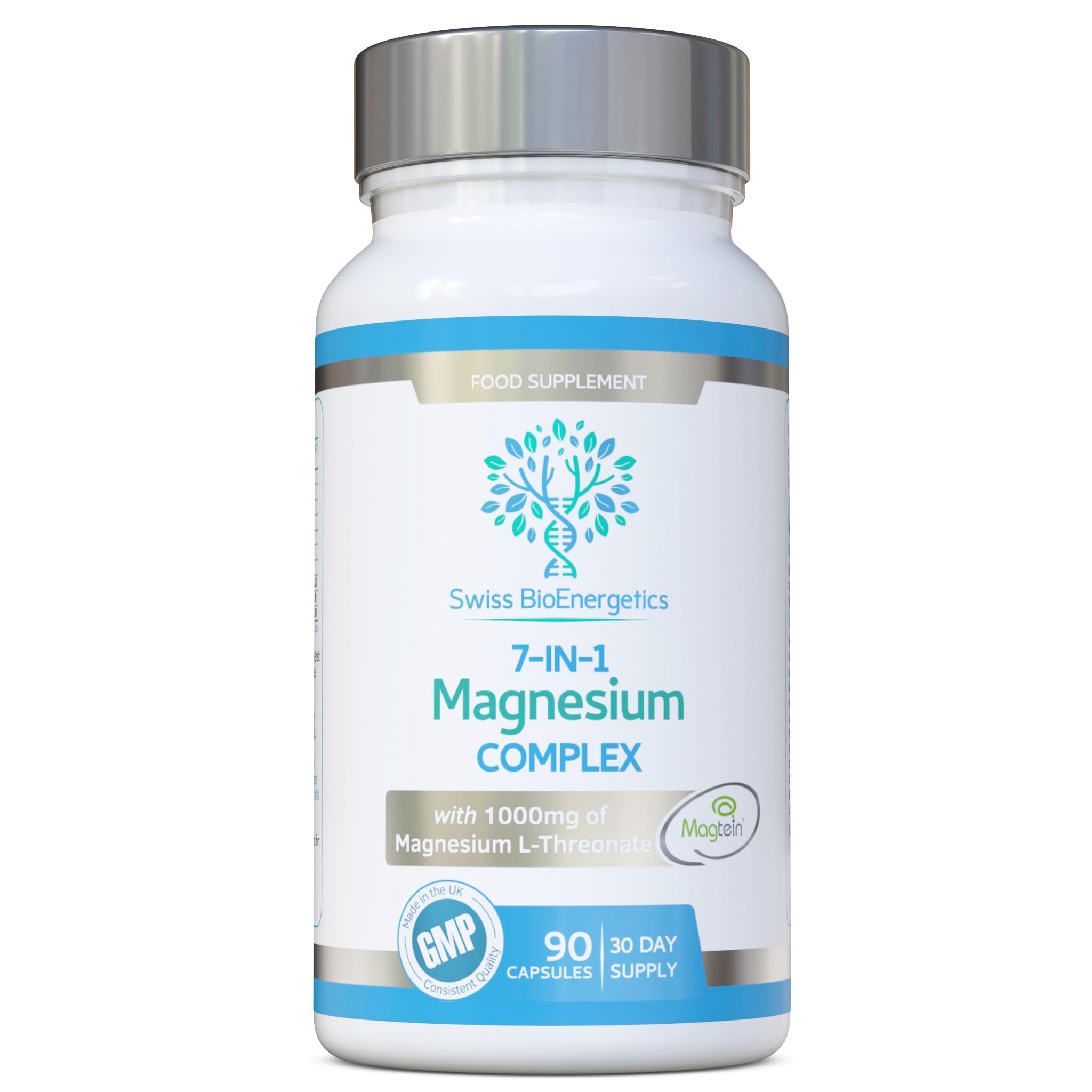 Magnesium 7-in-1 Complex 1000mg L-Threonate | UK – Swiss BioEnergetics