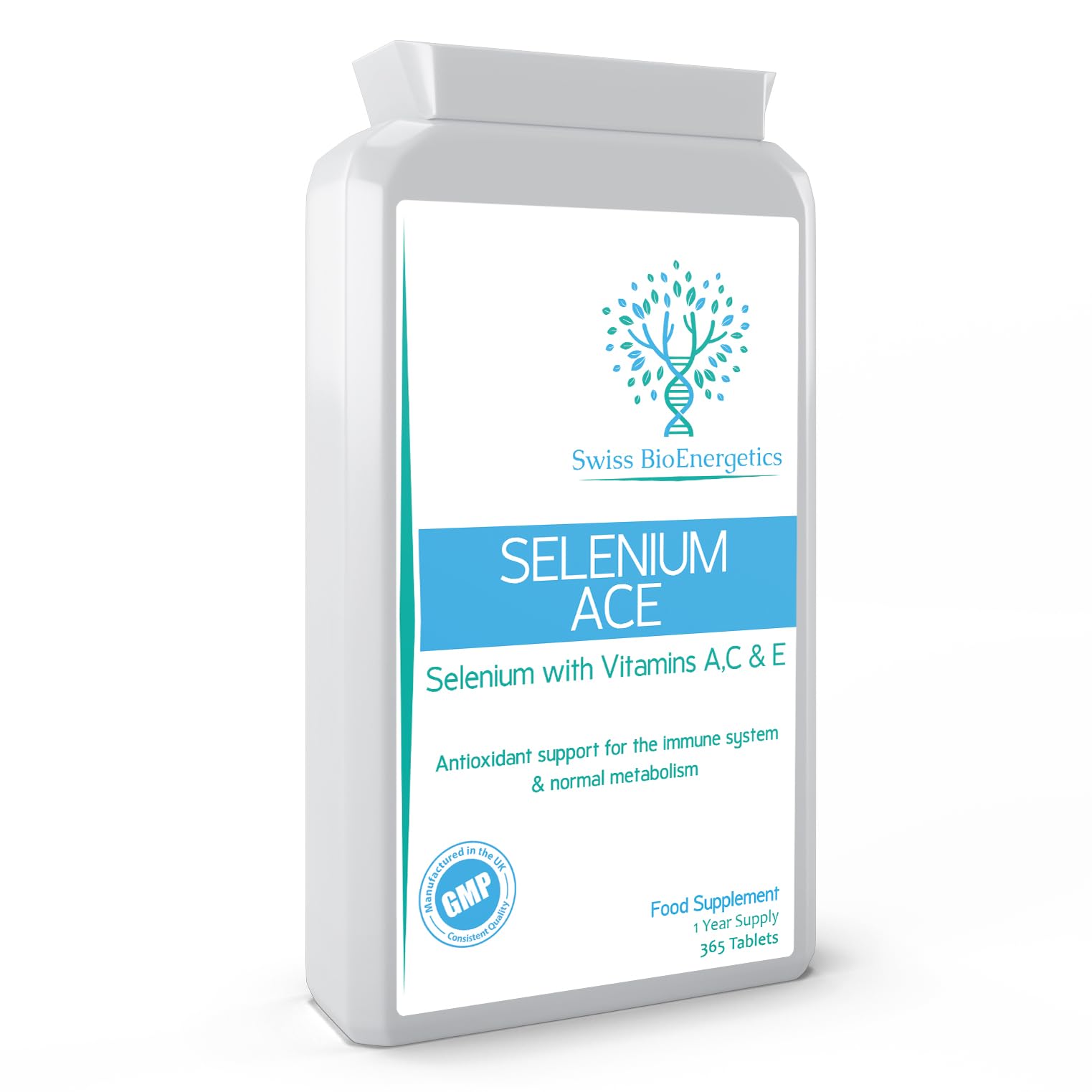 Swiss BioEnergetics Selenium ACE 50mcg 365 Tablets