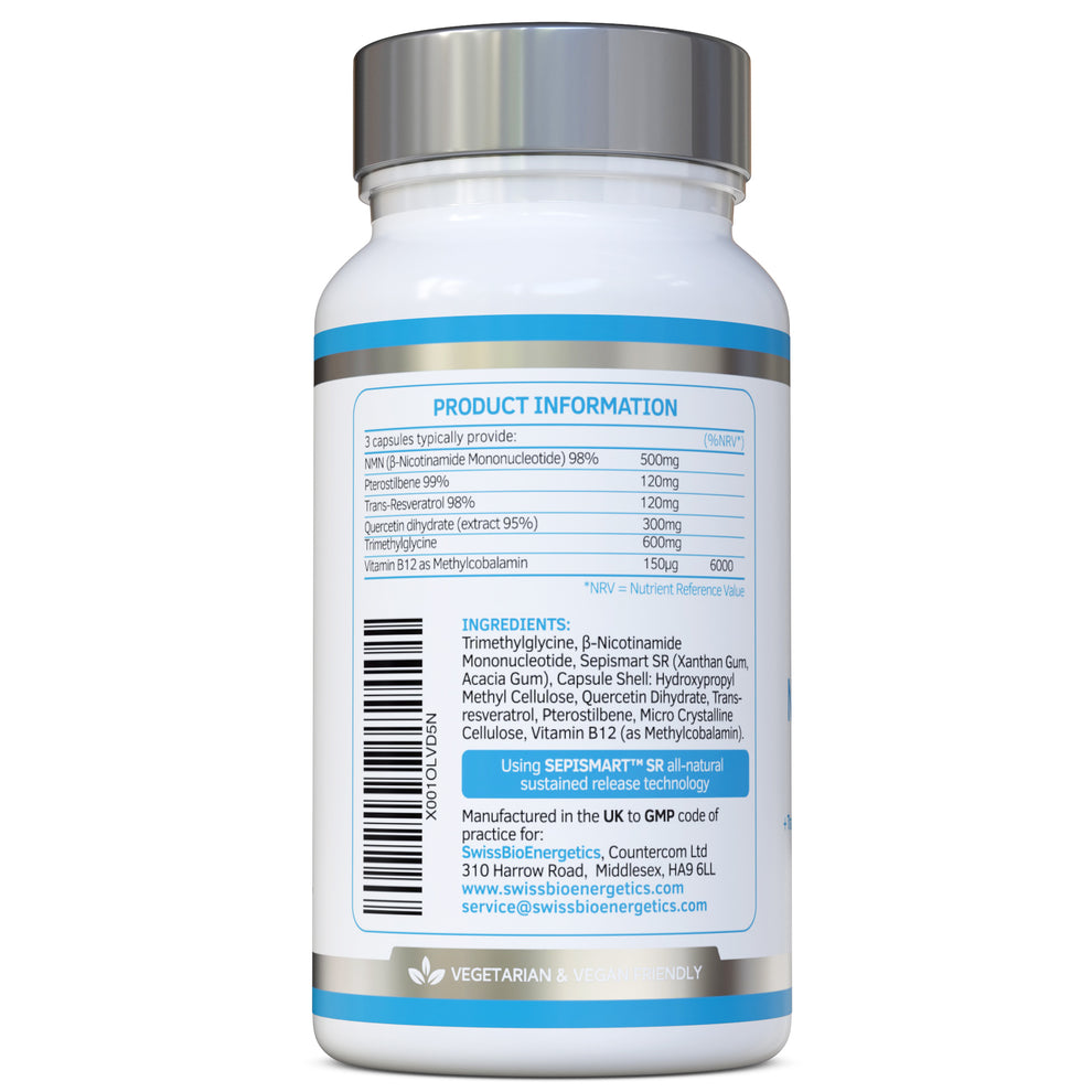 NMN Complex, 90 Capsules – Swiss BioEnergetics